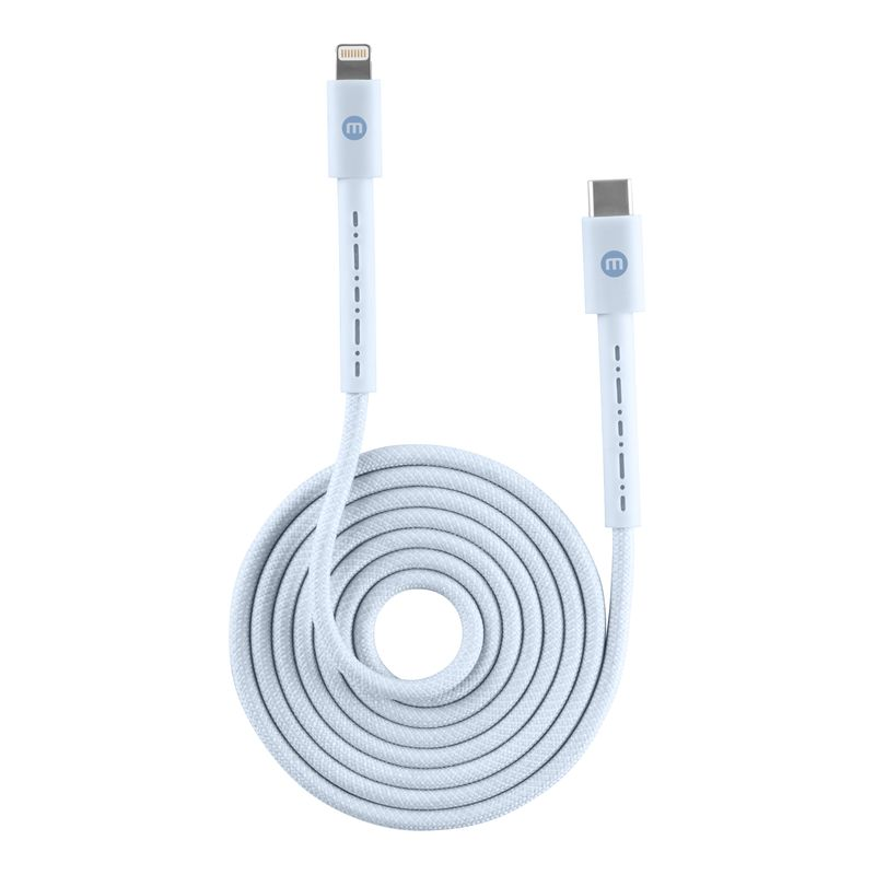CABLE MOBO CERTIFICADO TIDE TIPO C A LIGHTNING AZUL 1.2M 3A - City ...