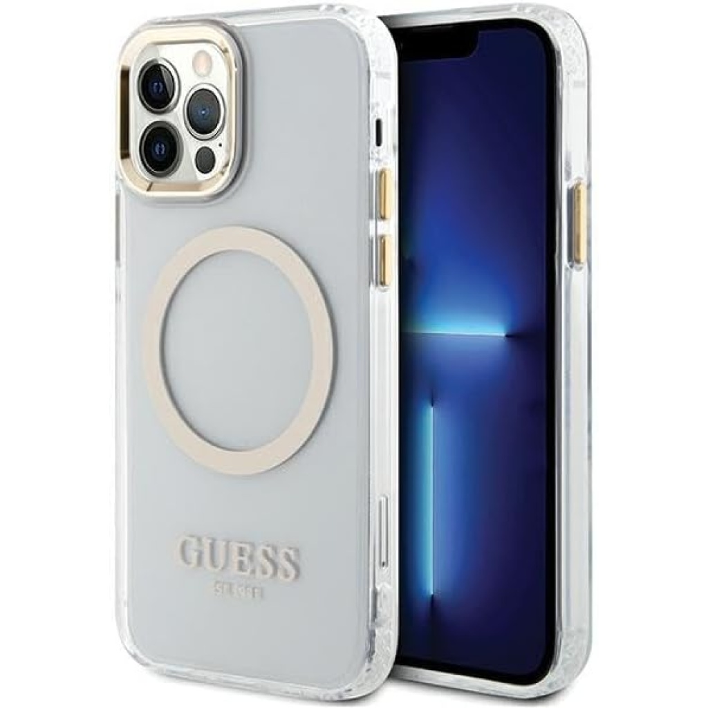 PROTECTOR GUESS OUTLINE MAGSAFE ORO IPHONE 12 PRO/12 - City Covers ...